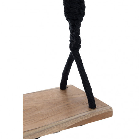 Balancoire Coton/Alabasia Bois Noir J-line | Plante-ta-deco.com
