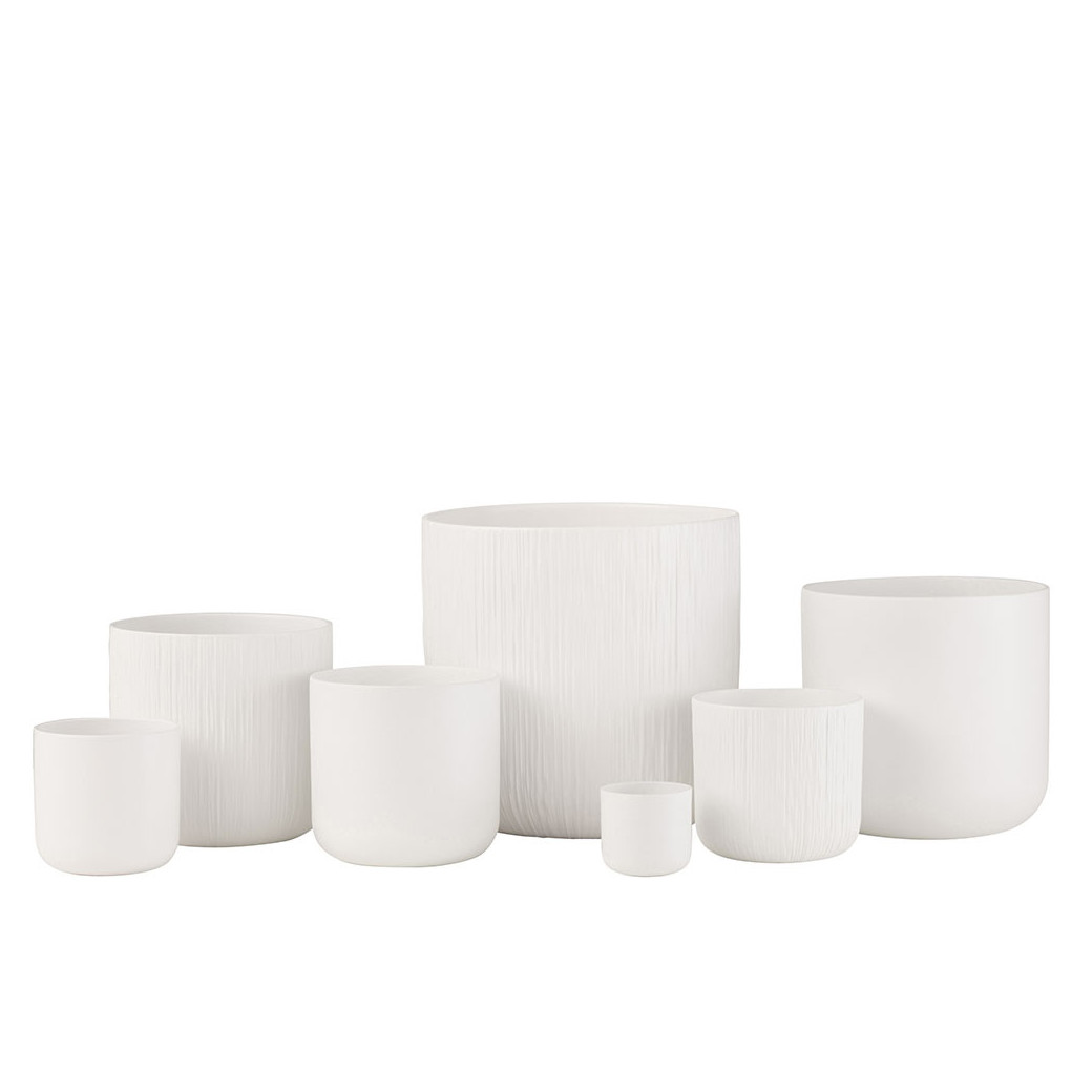 Cache-pot Gen Ceramique Blanc Extra Grand J-line
