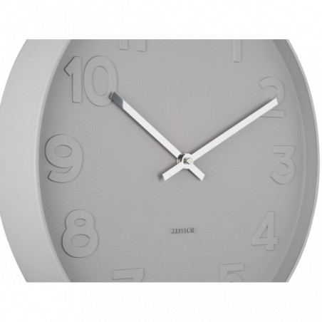 Horloge murale Mr. Gray Numbers Gris Karlsson KA5636WG