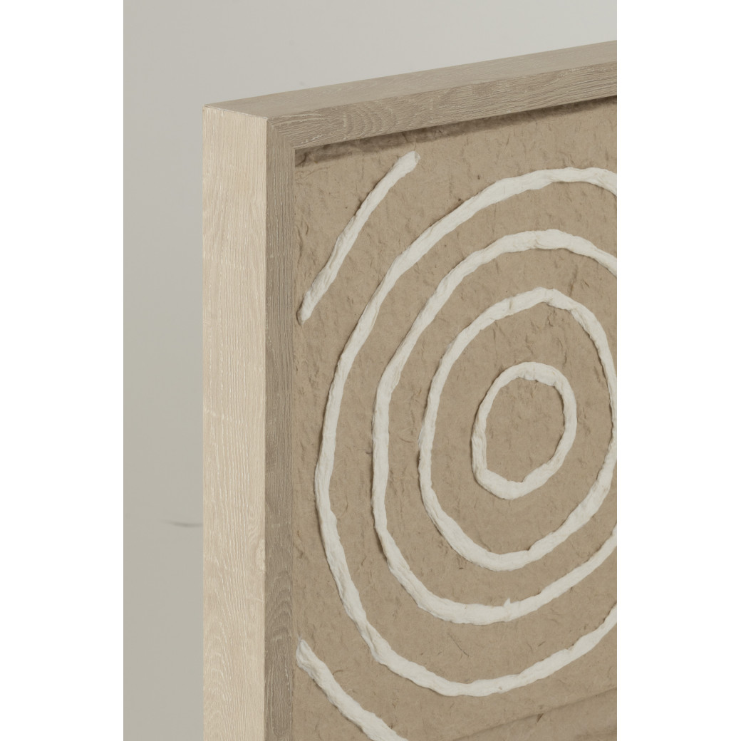 Tableau Grille Papier Beige J-line 42722