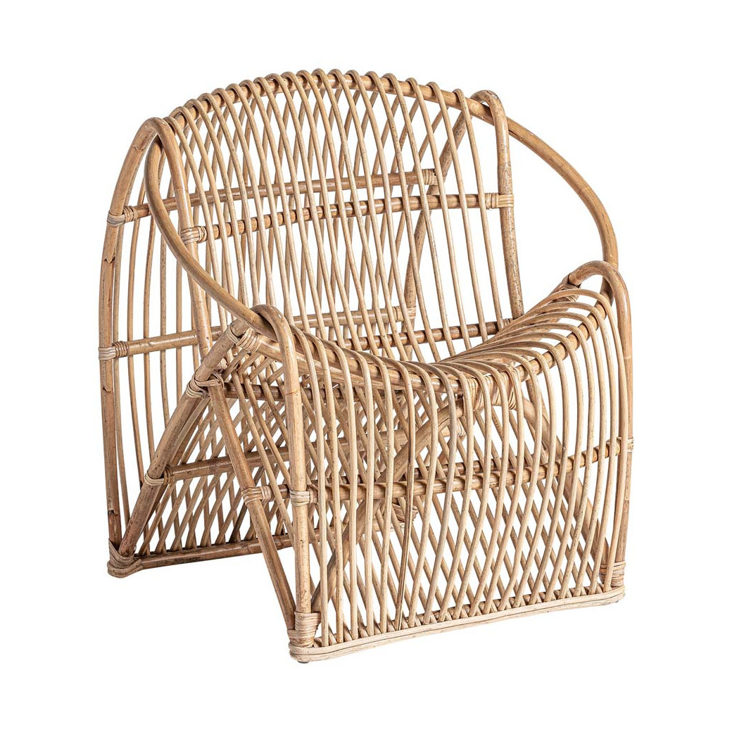 Fauteuil Noale Naturel en Rotin 90cm 32514 Vical Home