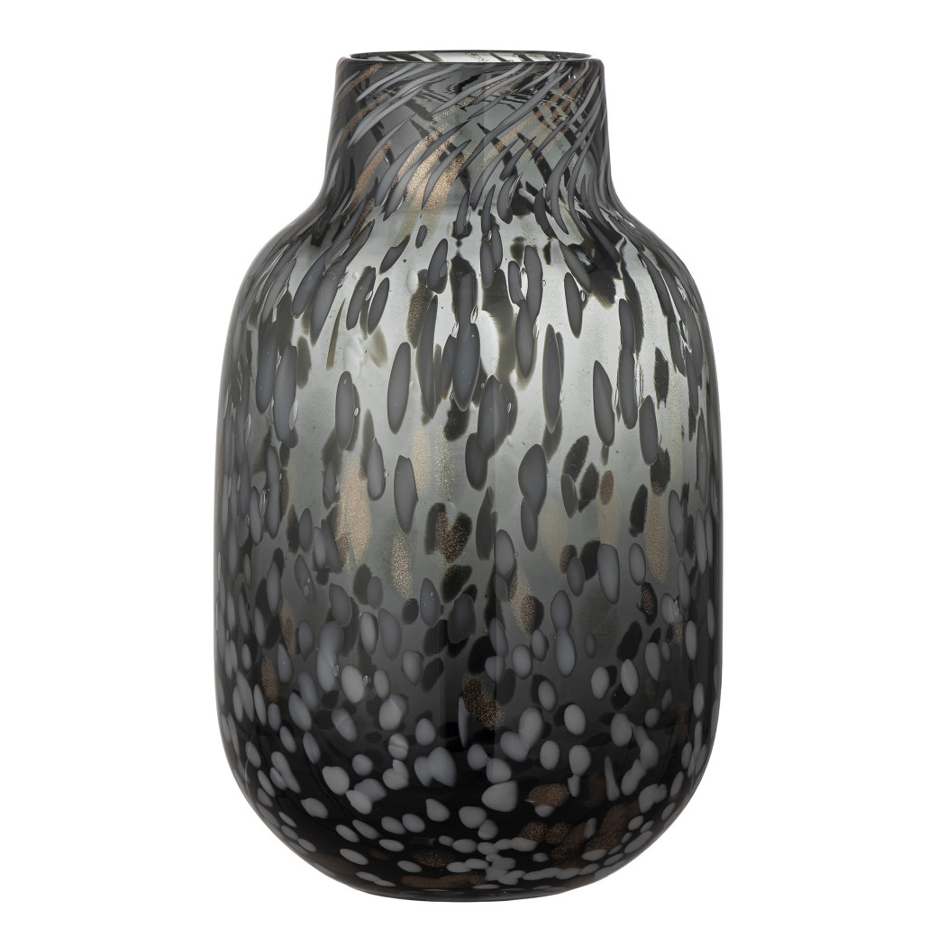 Vase Gwan Gris Verre Bloomingville 82057002
