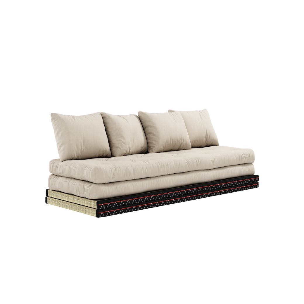 Futon Chico Beige 2 Tatami 80 X 200 2 Matelas Beige Karup Design ...