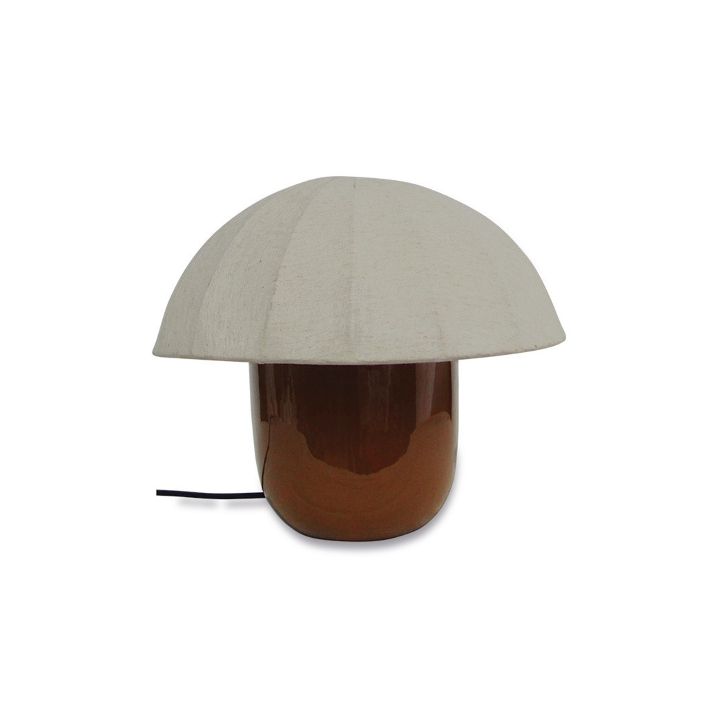 Lampe champi marron Petit D30 H26cm Opjet 16997