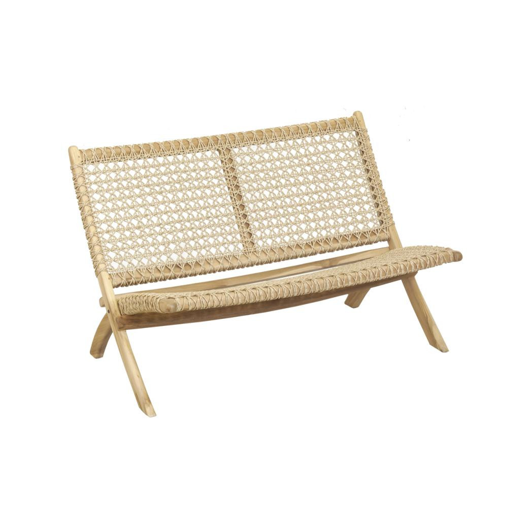 Banc pliant en teck Aubry Gaspard MBC1560