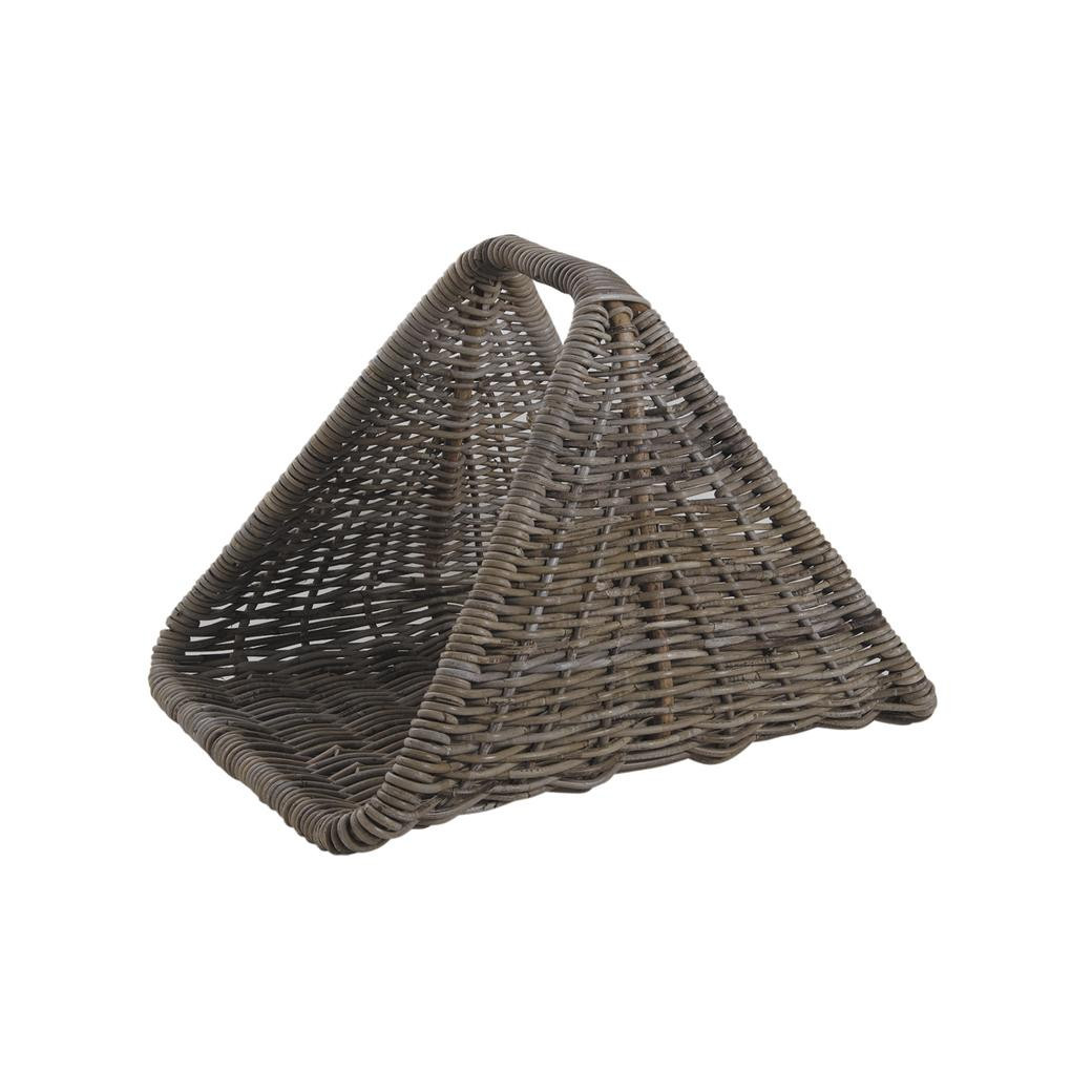 Paniers à bûches en poelet gris Aubry Gaspard PBU228S