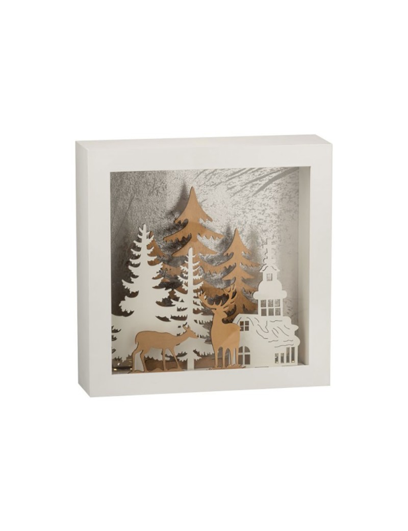 Cadre J-line 3 parties Led Hiver Pvc-Verre Or