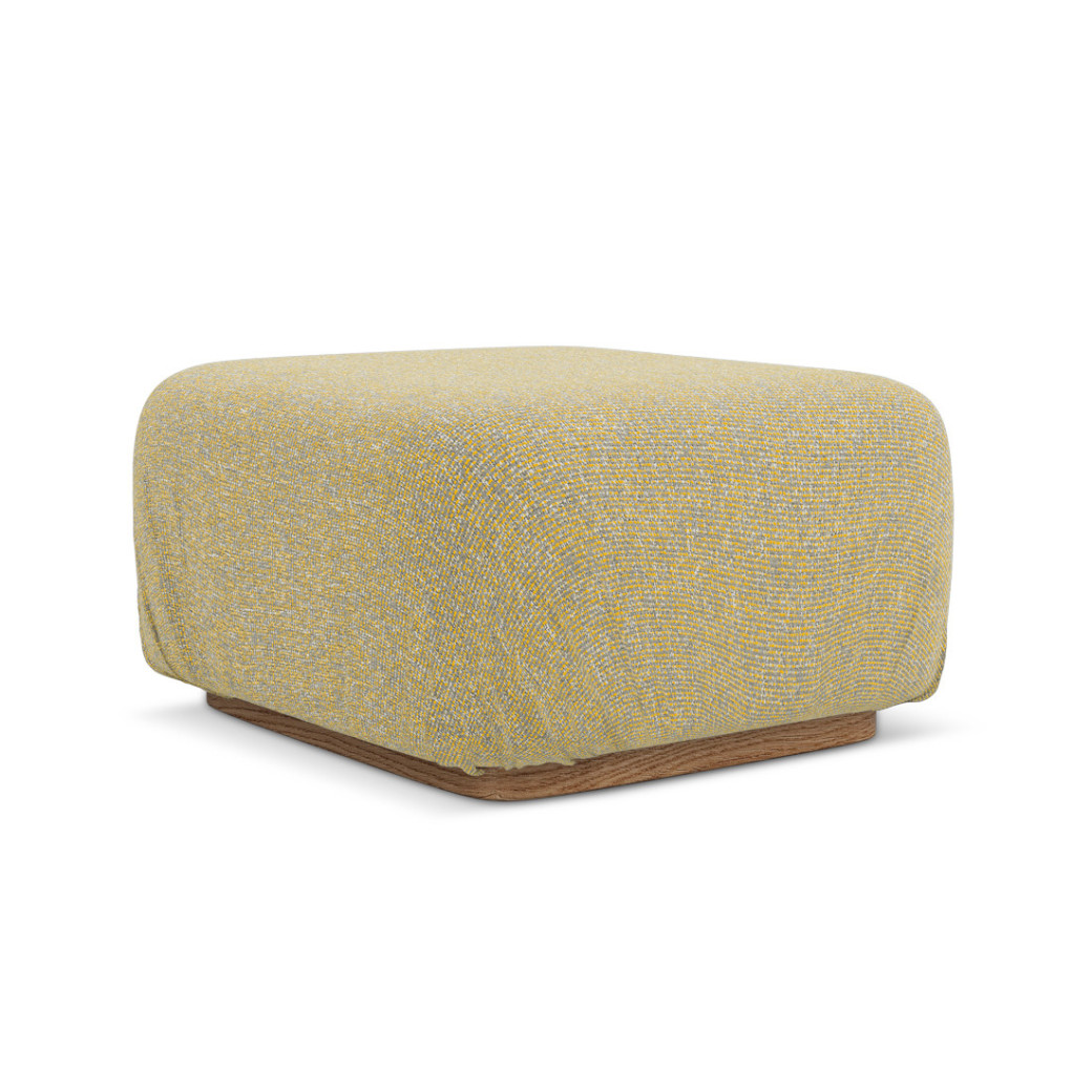 Pouf Ailani Tissu Mustard Makamii AILANI_POUF_22_W1_C7