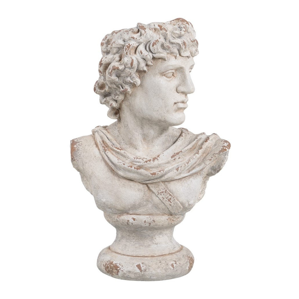 Buste Romain Résine Décoration 50x32x78cm Ixia 605751