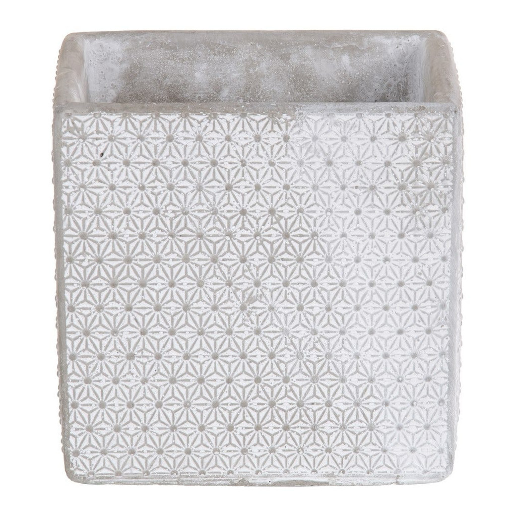 Cache-Pot Ciment Décoration 17x17x17cm Ixia 603739