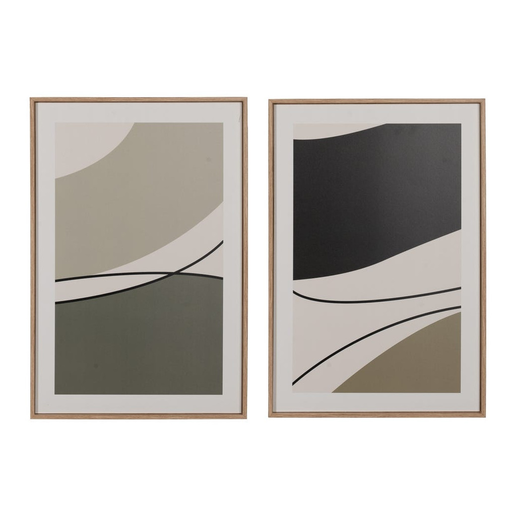 Tableau Print 2/M Bois Décoration 40x3x60cm Ixia 614370