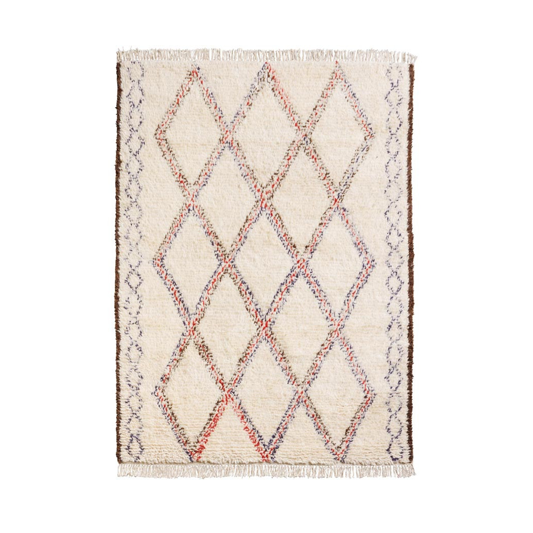 Tapis en laine style berbère Moroccan Chehoma 42037