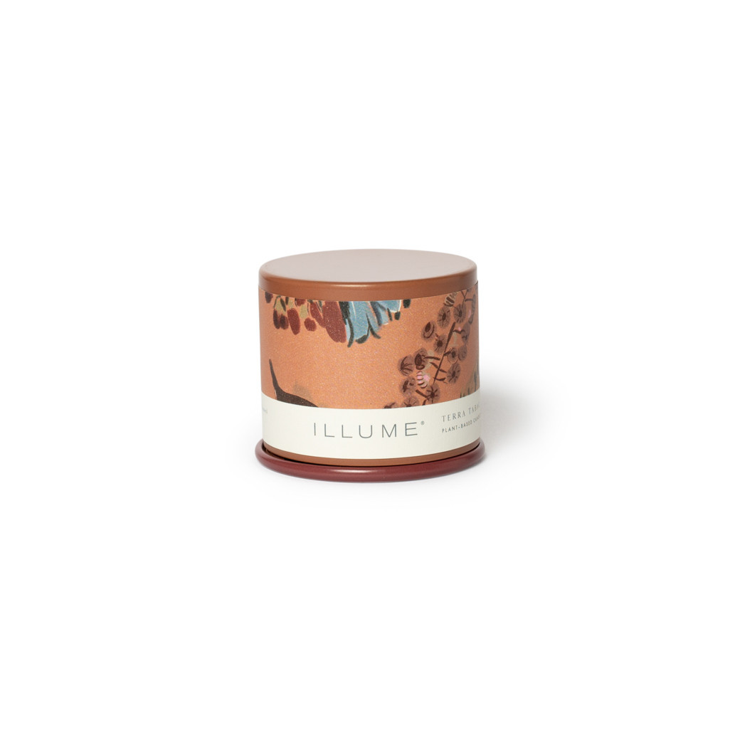 Bougie parfumée Demi Vanity Tin Terra Tabac Marron Illume 4536400100