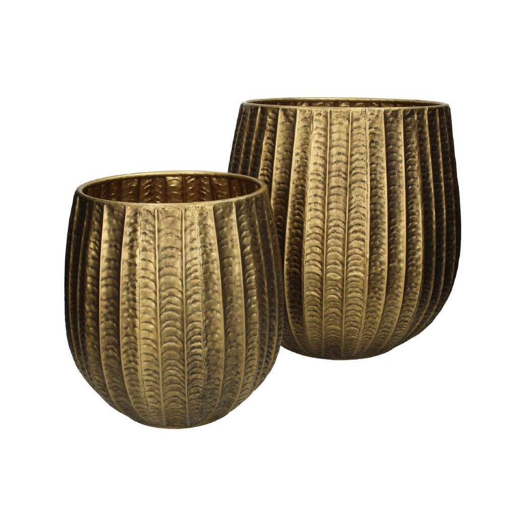 Cache-pot Or 37x37x35cm Kersten XET-7316