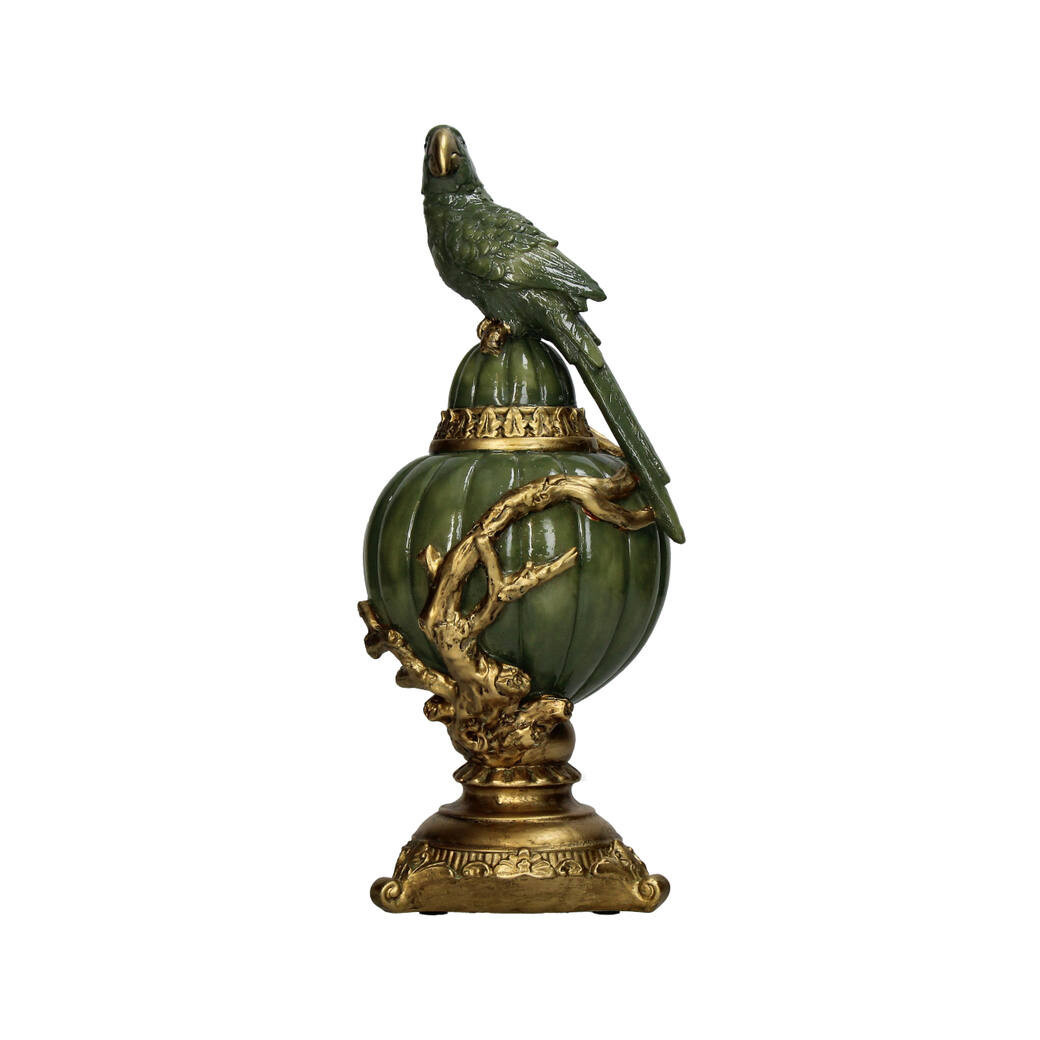 Objet déco Oiseau Vert 12x12x29cm Kersten KAL-4576