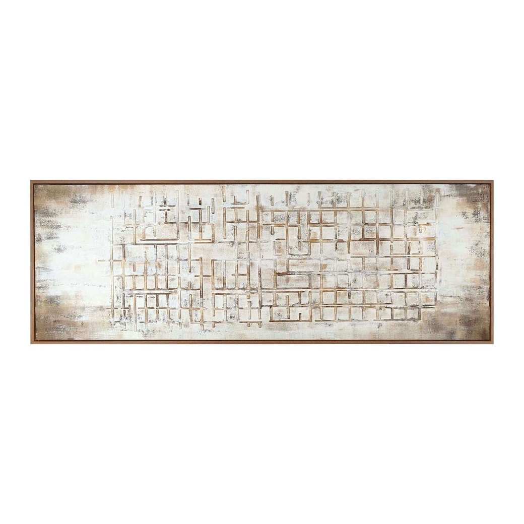 Tableau texture toile décoration 153x53 cm Ixia 614697