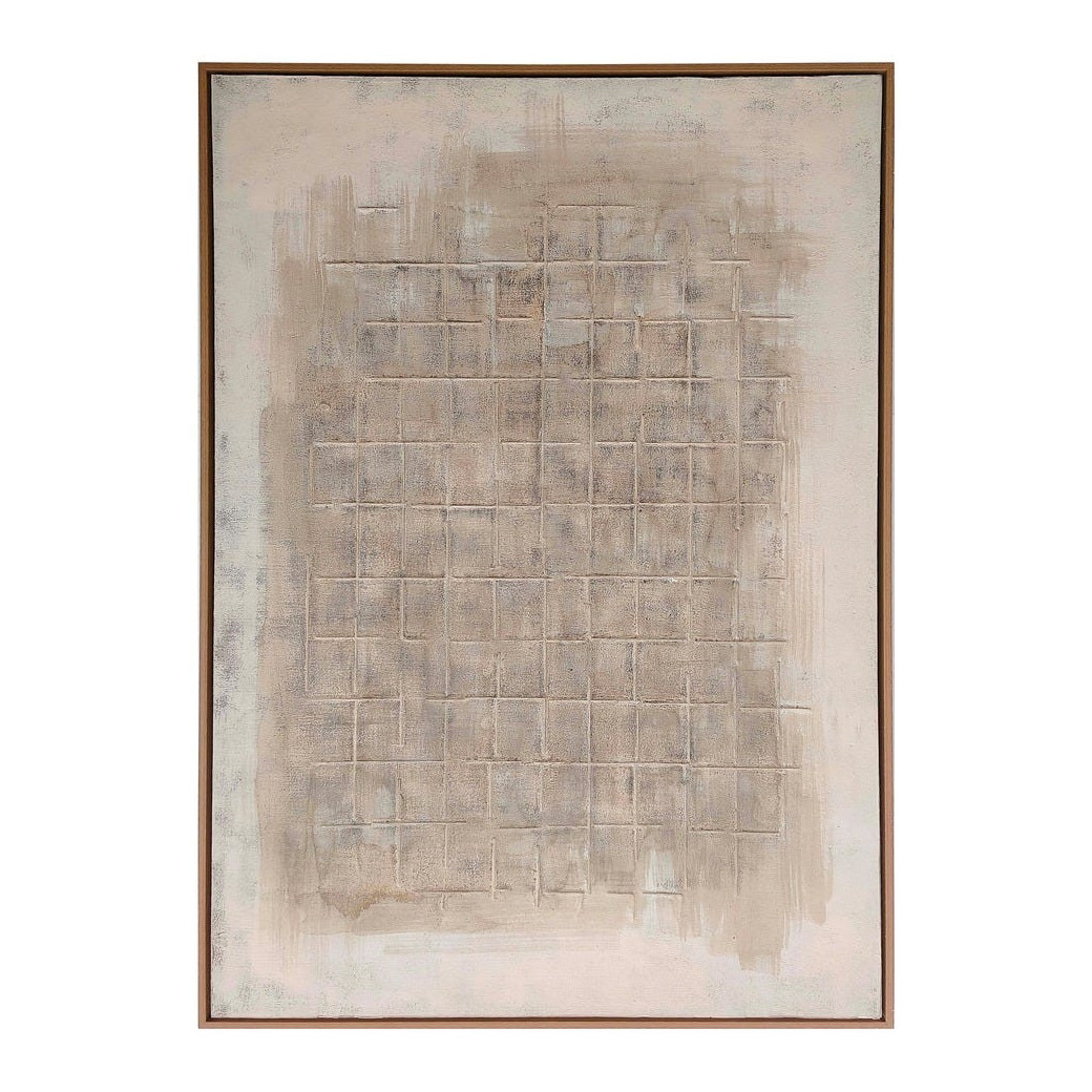 Tableau texture toile décoration 83x123 cm Ixia 614696