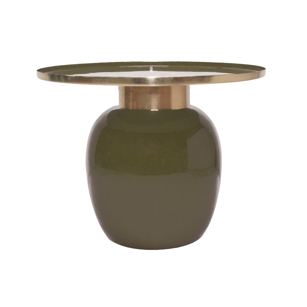 Bout de canapé table basse Dodu grand kaki D61 H41.5 cm Opjet 17991