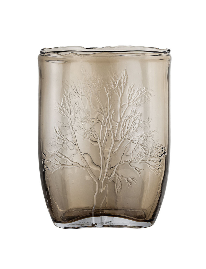 Vase Marron Jara Verre Bloomingville